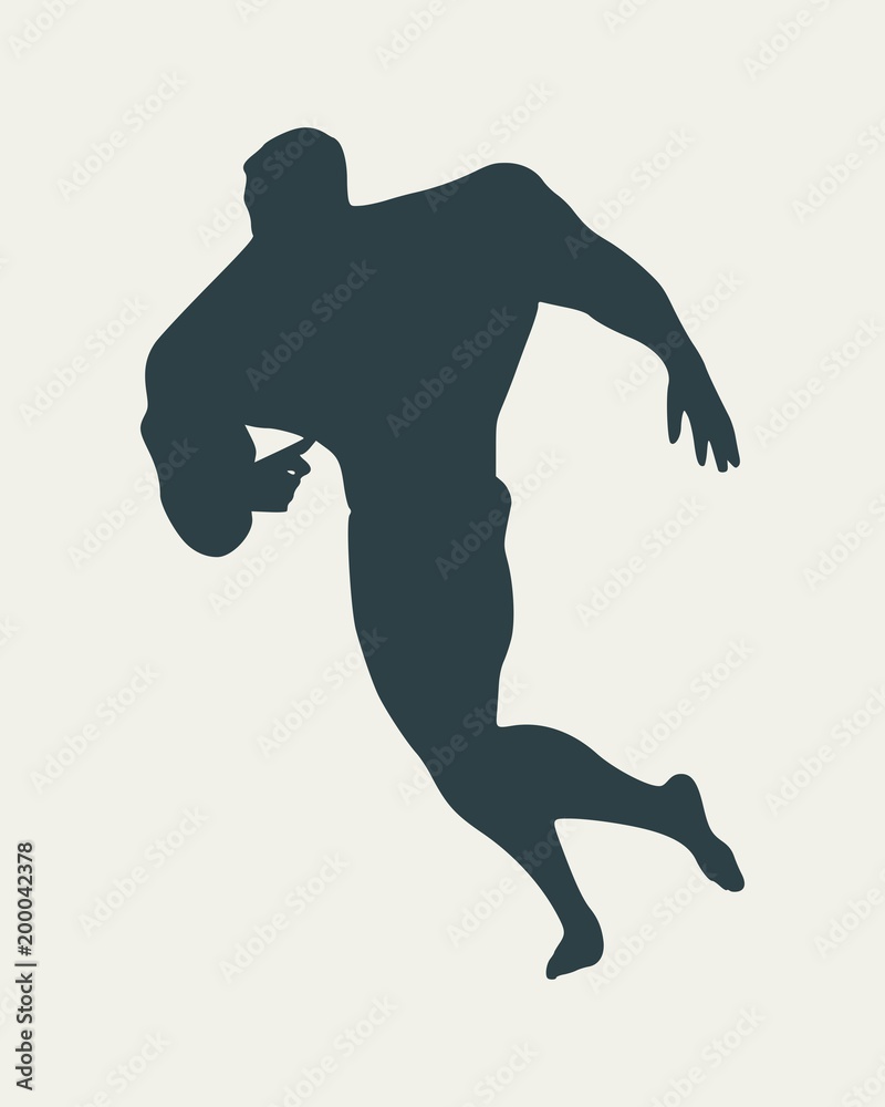 Bodybuilder silhouette. Muscular man running. Super hero sketch Stock ...