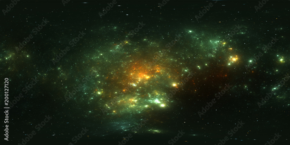 360 degree space nebula panorama, equirectangular projection ...