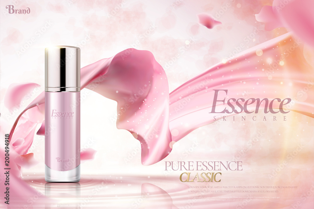 Cosmetic essence ads Stock Vector | Adobe Stock