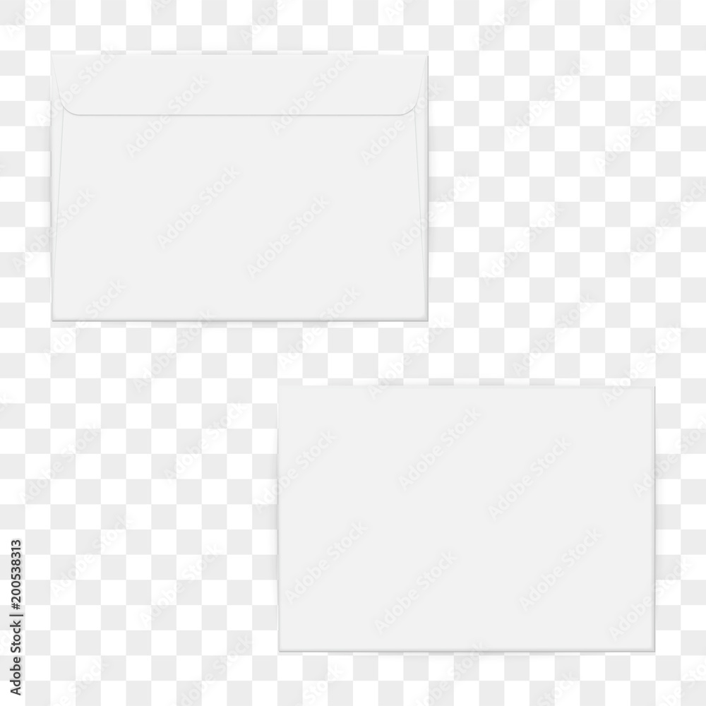 C4 blank mockup white vector letter paper envelope Stock Vector | Adobe ...