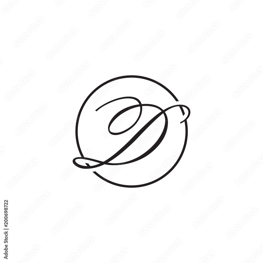 Cursive D Logo