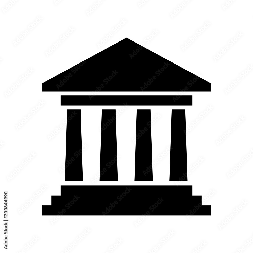 government building icon vector Stock Vector | Adobe Stock
