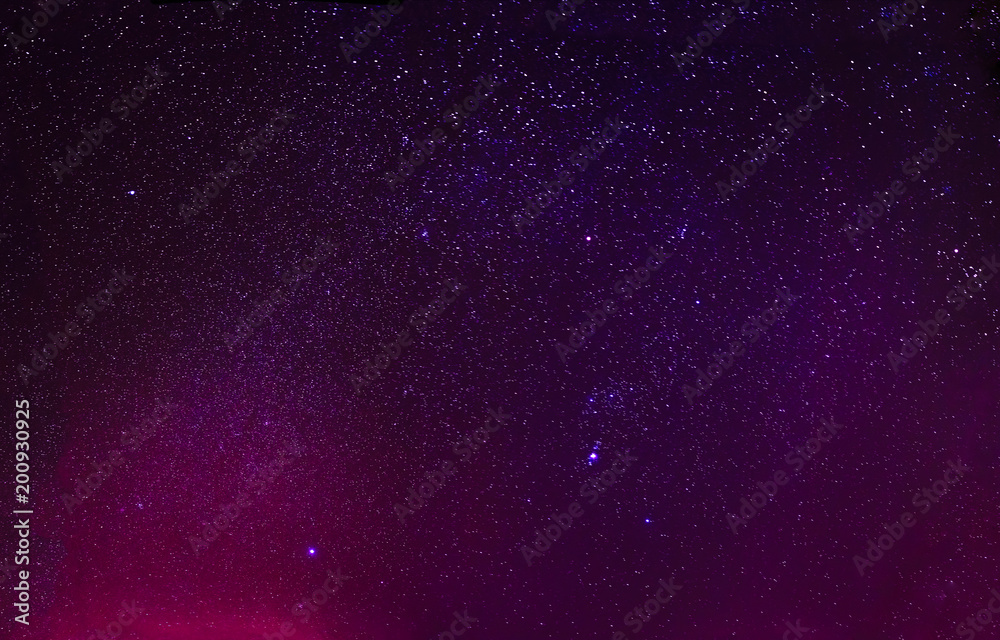 Night Starry Sky Background. Night View Of Natural Glowing Stars Stock ...