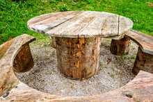 Weathered Picnic Table Free Stock Photo - Public Domain Pictures
