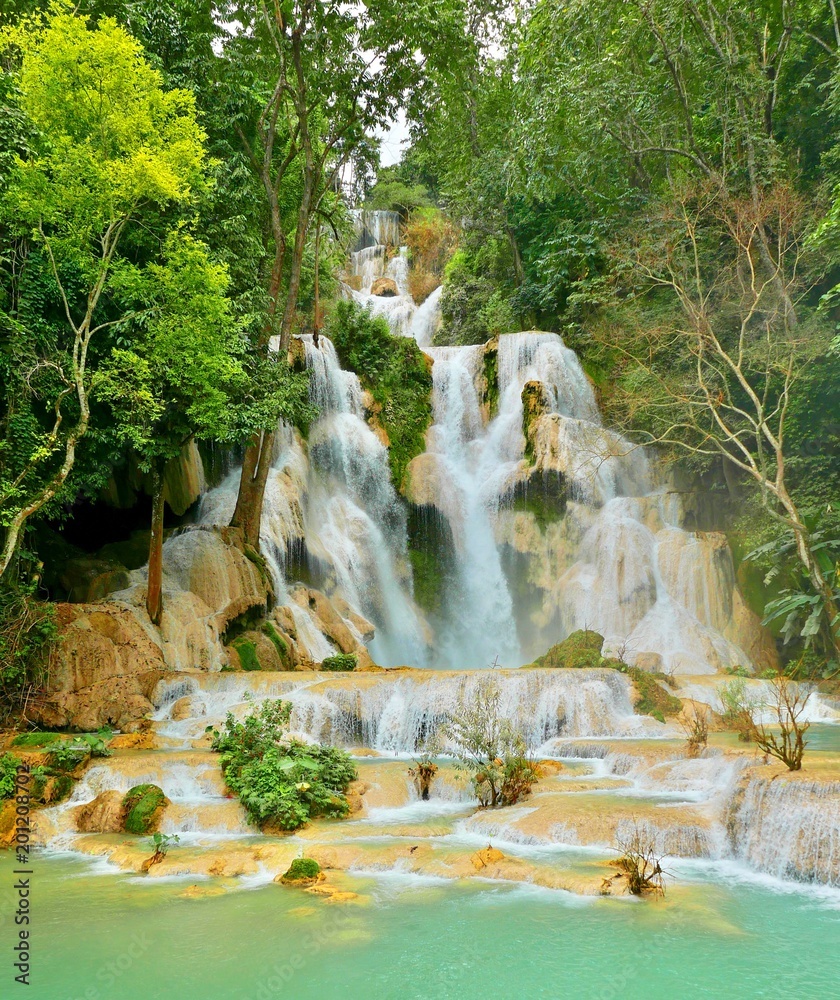 Beautiful rain forest landscape with one of southeast Asia’s most ...