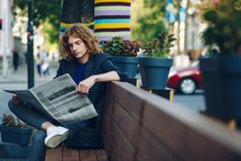 Man Reading Newspaper Free Stock Photo - Public Domain Pictures