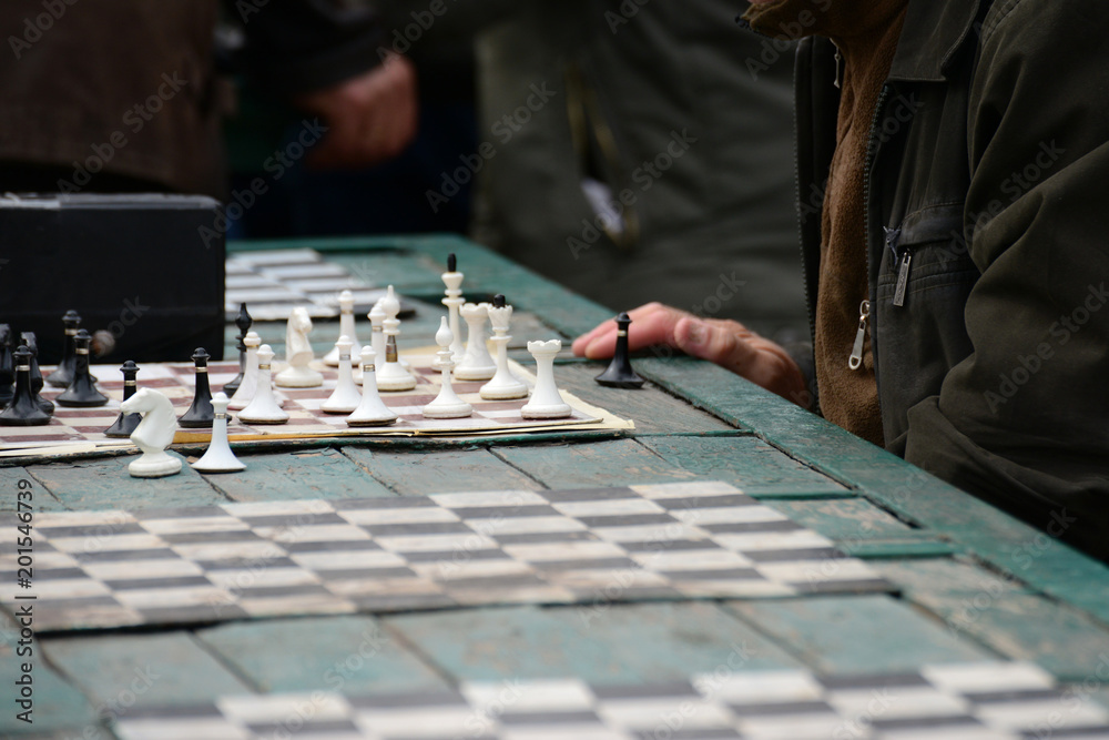 Active people in their free time on vacation with pleasure playing ...