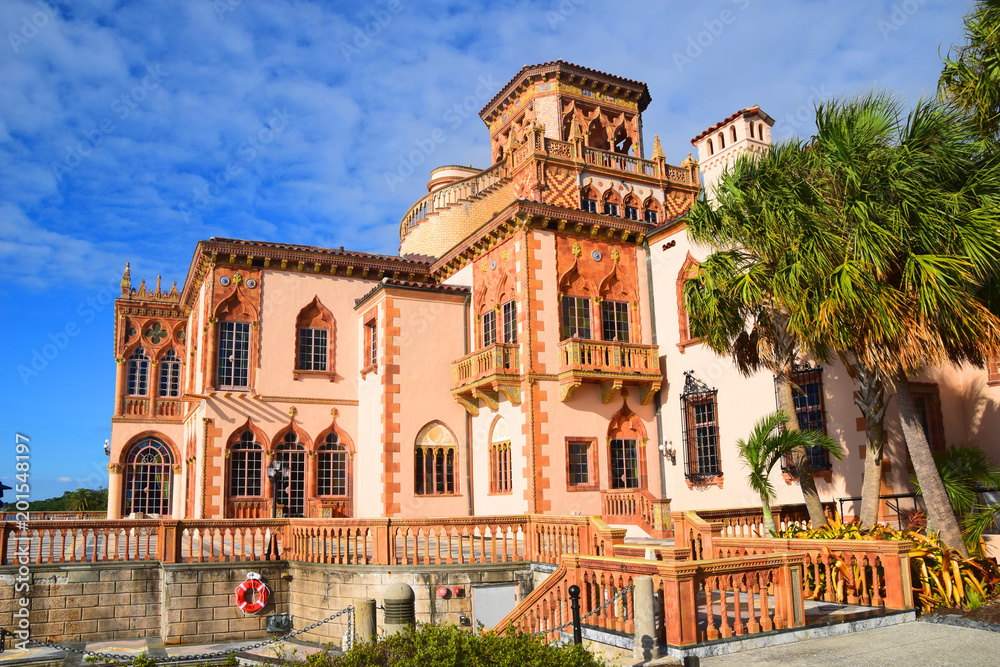 Ringling Museum Mansion Ca' Zan in Sarasota Florida Stock Photo | Adobe ...