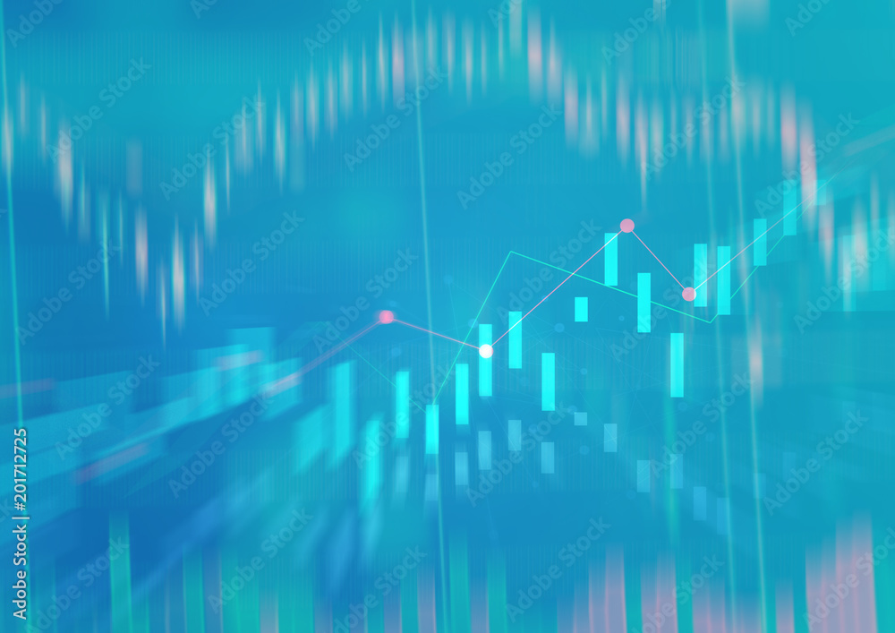 Business candlestick graph chart of stock market investment trading ...