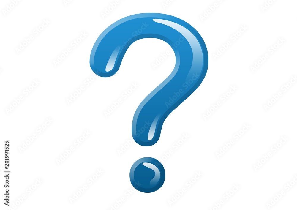 shiny blue question mark Stock Illustration | Adobe Stock