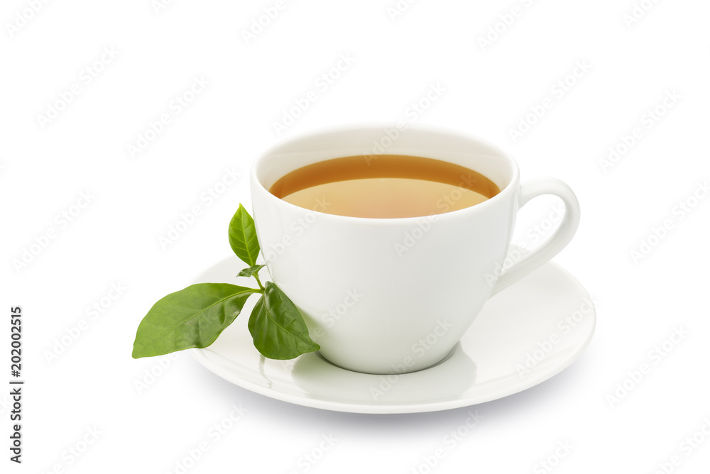 green tea cup background