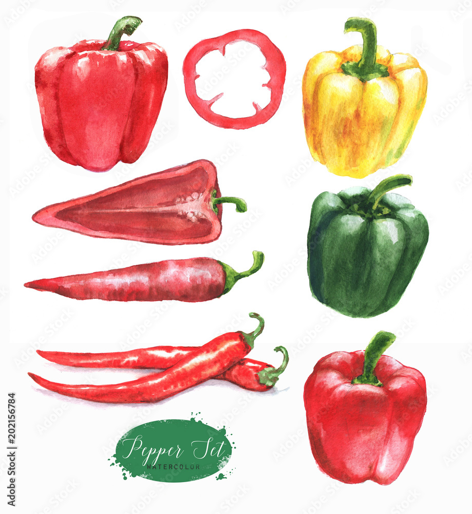 drawing peppers