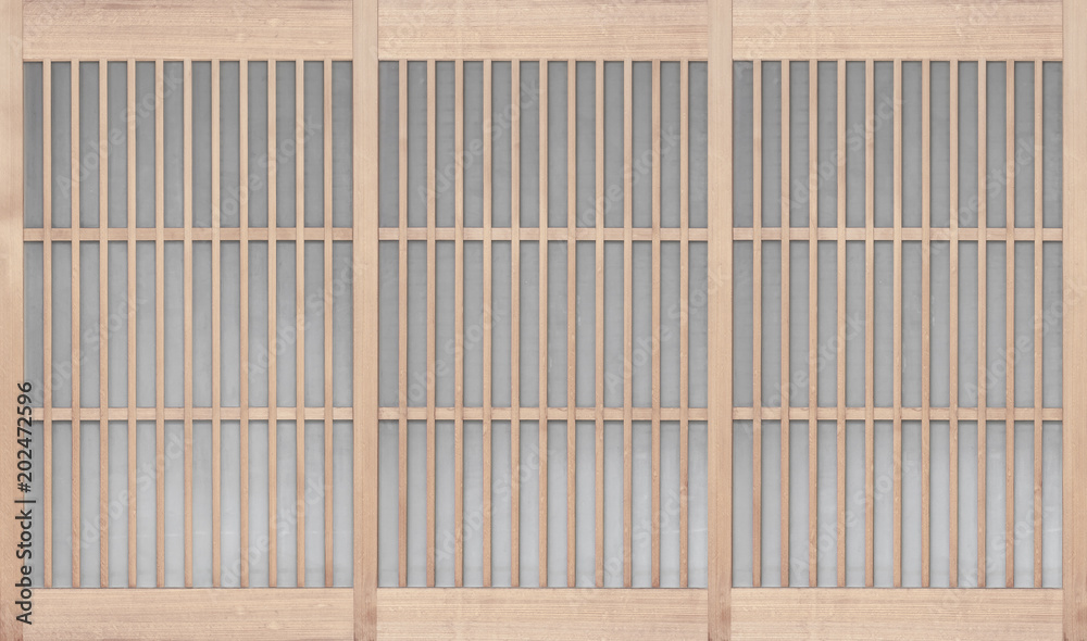 Shoji , Traditonal Japanese door , window or room divider consisting of ...