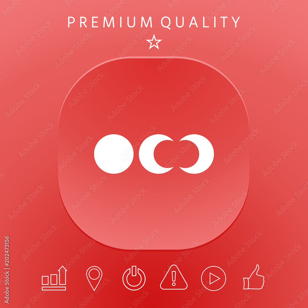 Phases of the moon icons Stock Vector | Adobe Stock