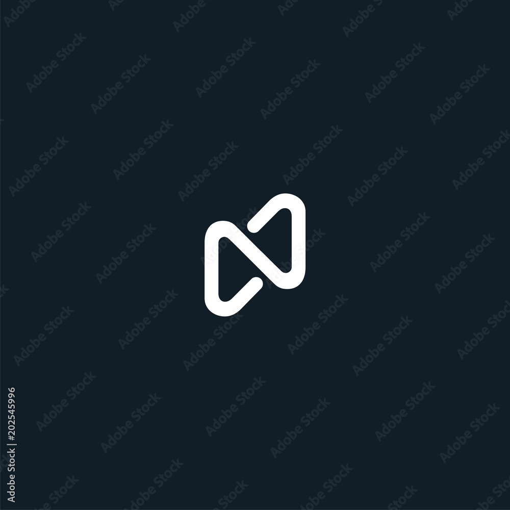 logo symbol n abstract Stock Vector | Adobe Stock