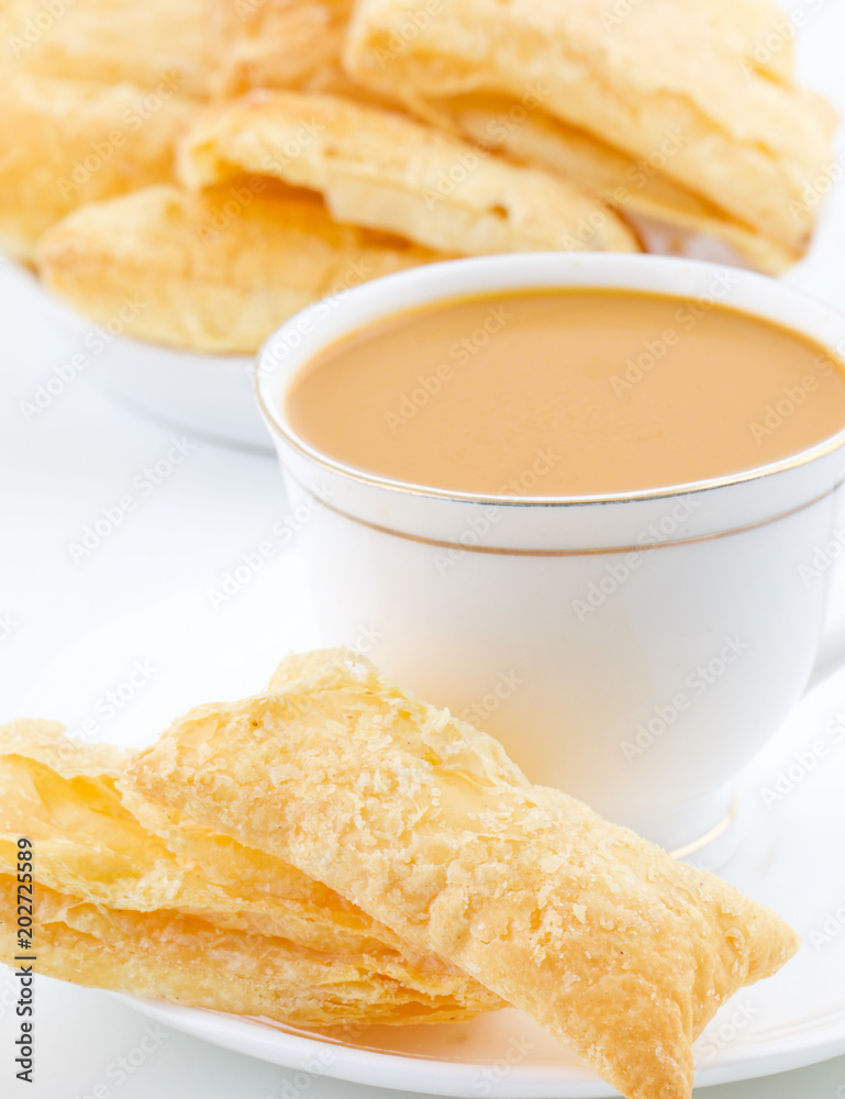 Indian Tea Time Breakfast Khari Also Know as Kharee, Khari Biscuit or ...