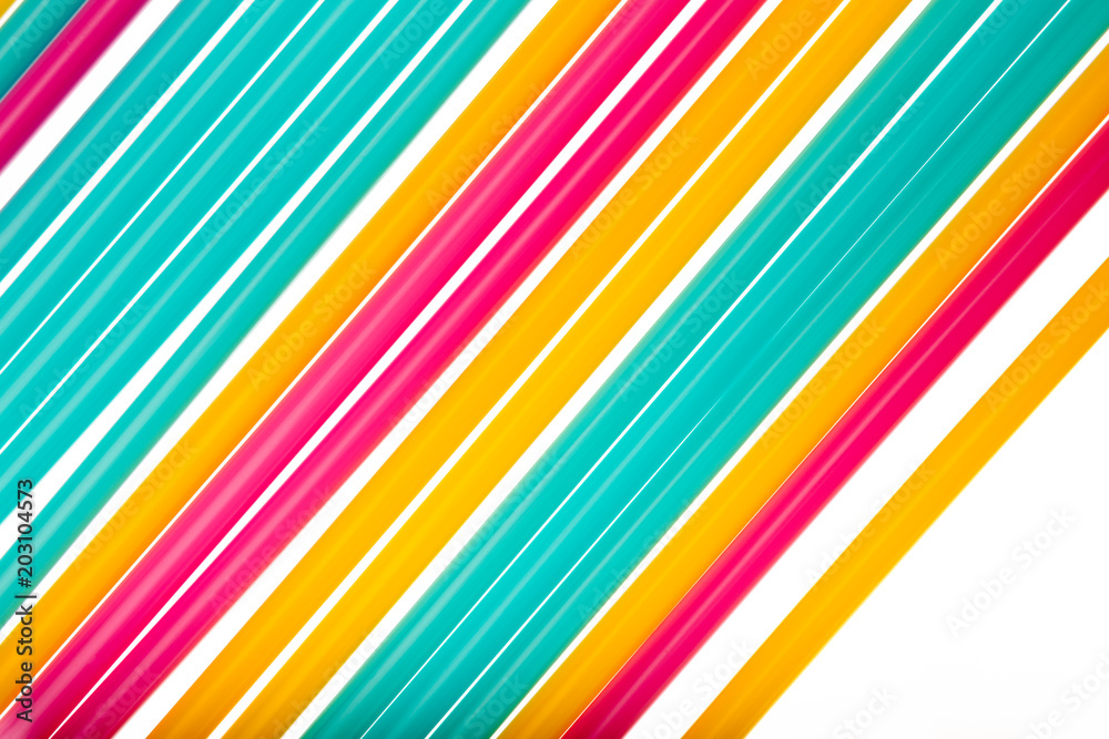 Texture background of colorful plastic straws Stock Photo | Adobe Stock