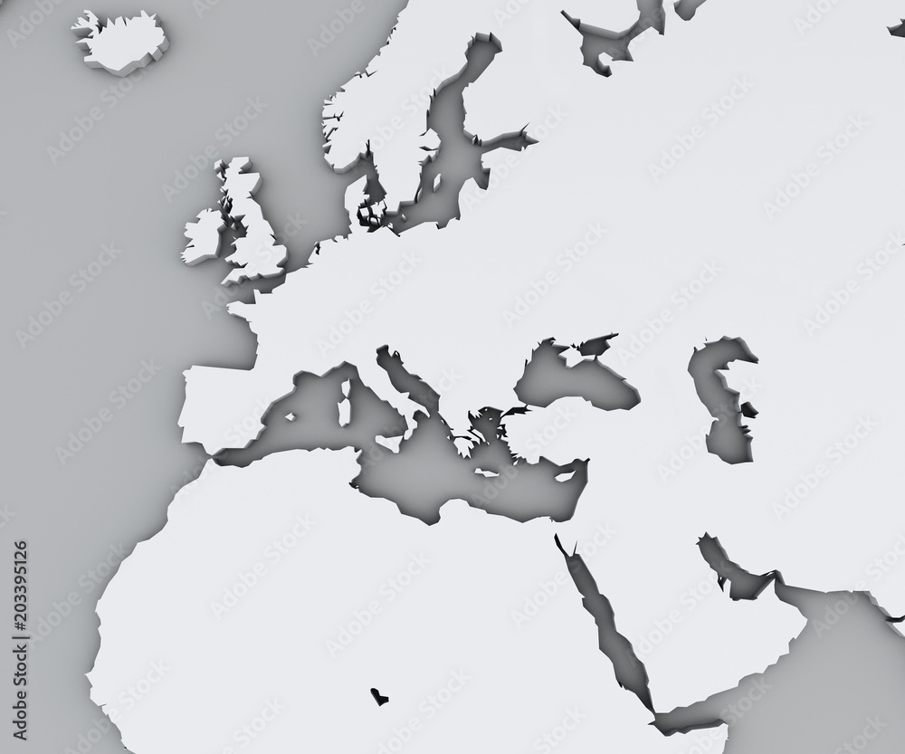 Mappa Europa Vuota