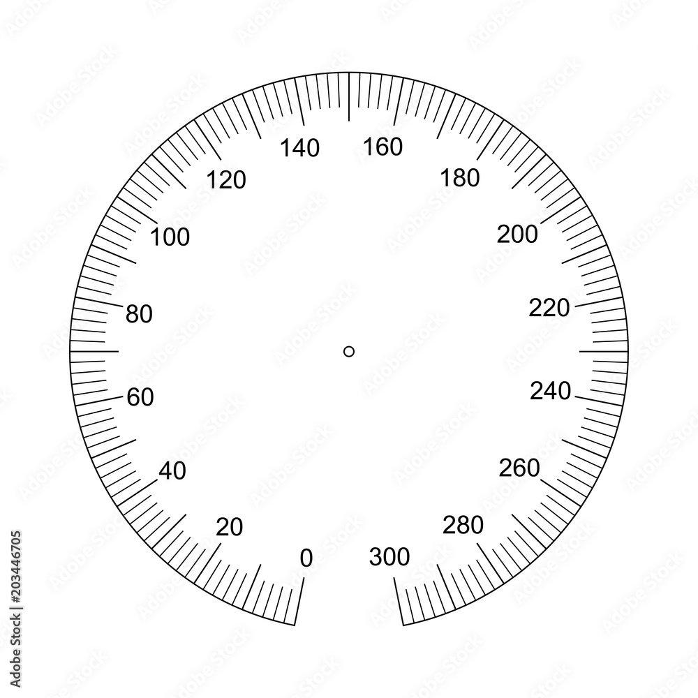 เวกเตอร์ Stock Manometer face. Measuring circle scale. Measuring round ...