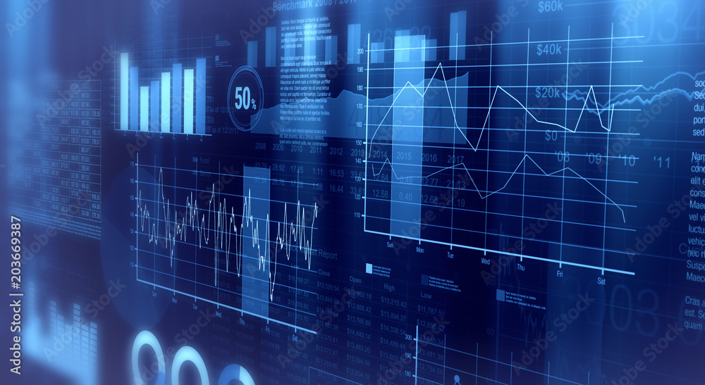 financial graphs background Stock Illustration | Adobe Stock