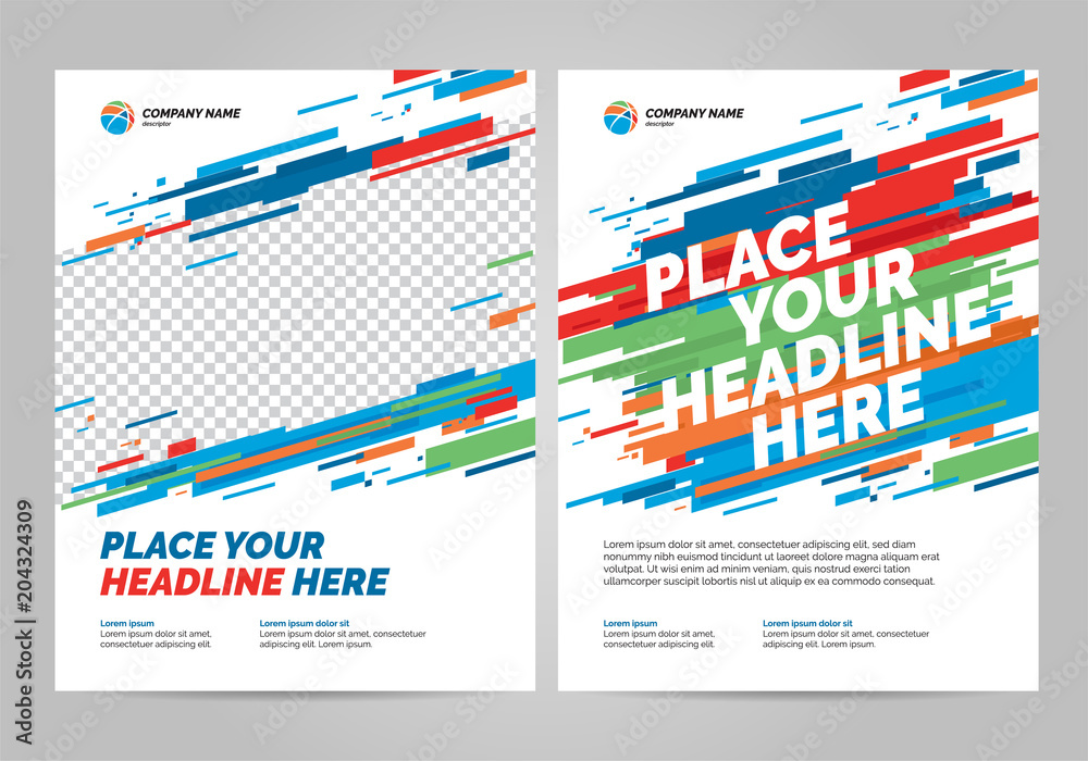 Flyer design sports invitation template. Can be adapt to Brochure ...