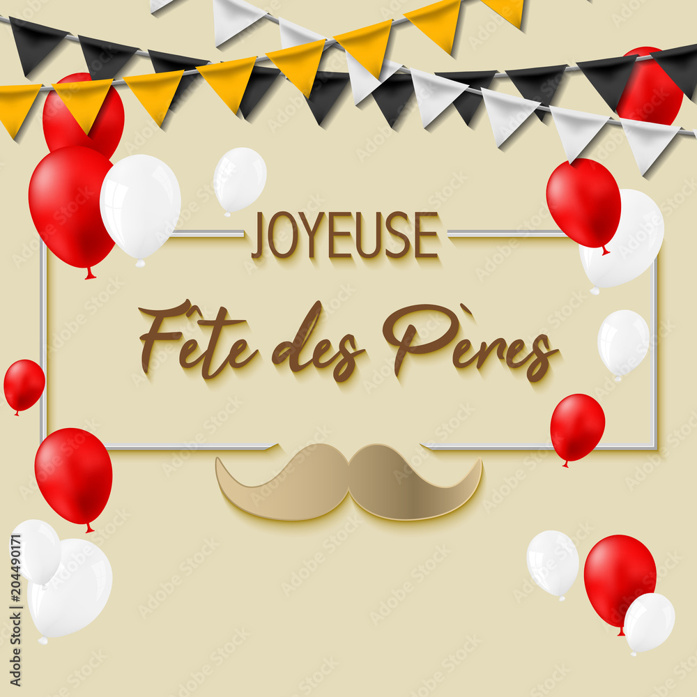 Fête des pères - Bonne fête papa. Stock Vector | Adobe Stock