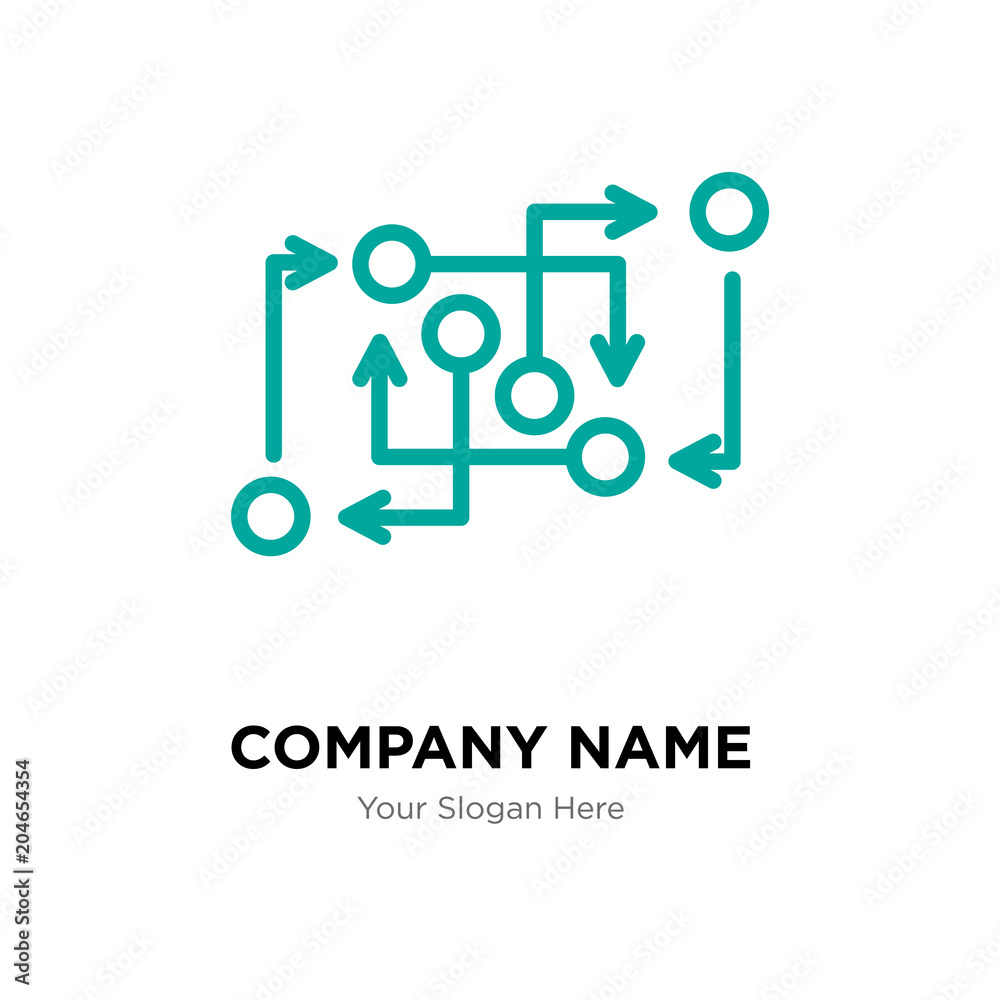 methodology company logo design template, colorful vector icon for your ...