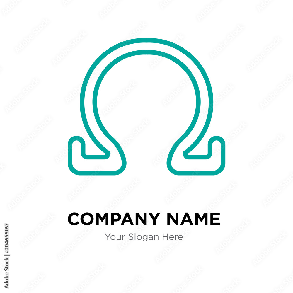 ohm company logo design template, colorful vector icon for your ...