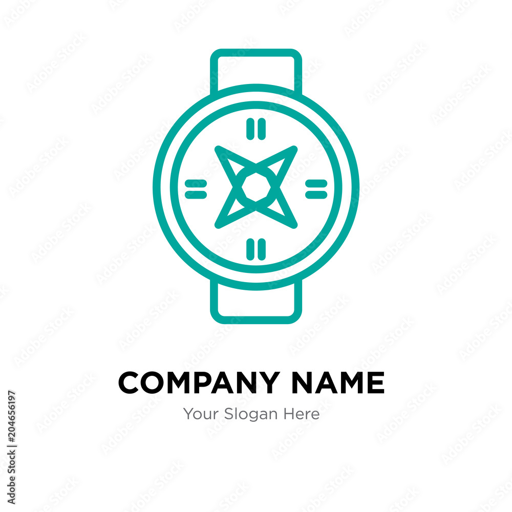 Compass company logo design template, colorful vector icon for your ...