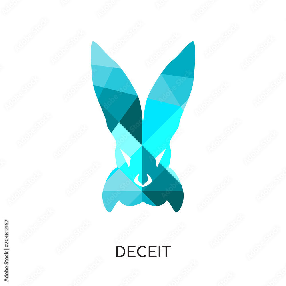 deceit logo isolated on white background Stock Vector | Adobe Stock