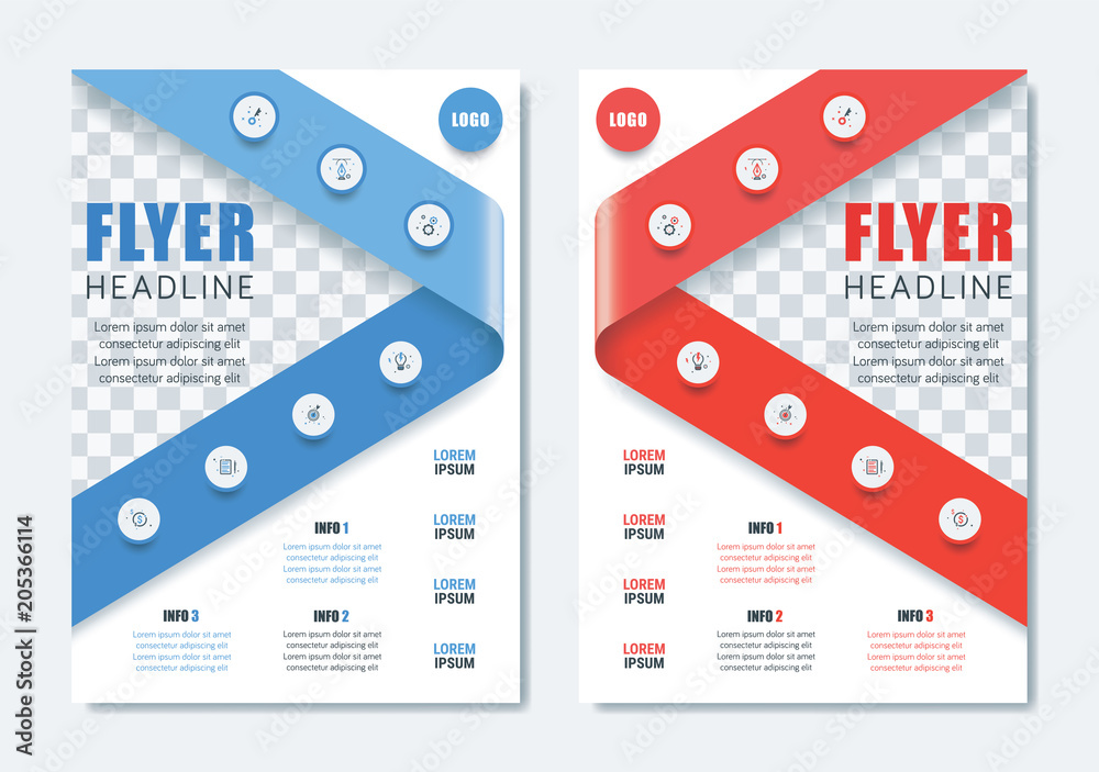 Business Modern Brochure Template. Minimalist Clean Flyer Leaflet Cover ...