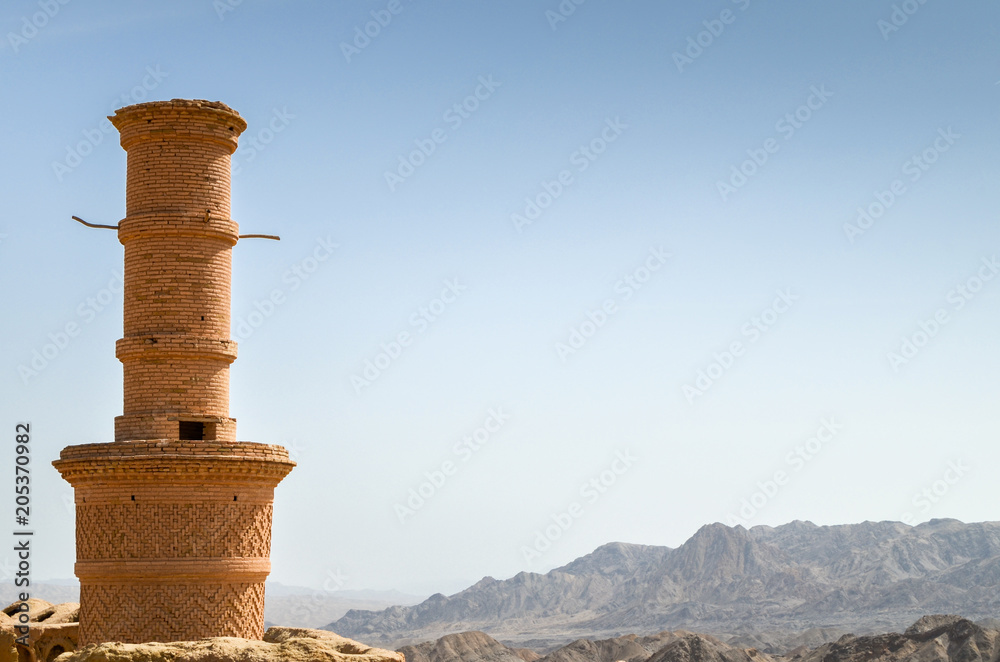 Windcatcher towers is a traditional Persian architectural element to ...