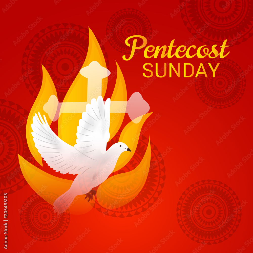 Pentecost Sunday Stock Illustration Adobe Stock