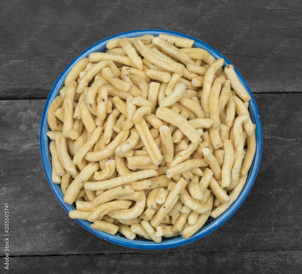 Indian Spicy Namkeen Food Ghatiya also know as Ganthiya or Gathiya are ...