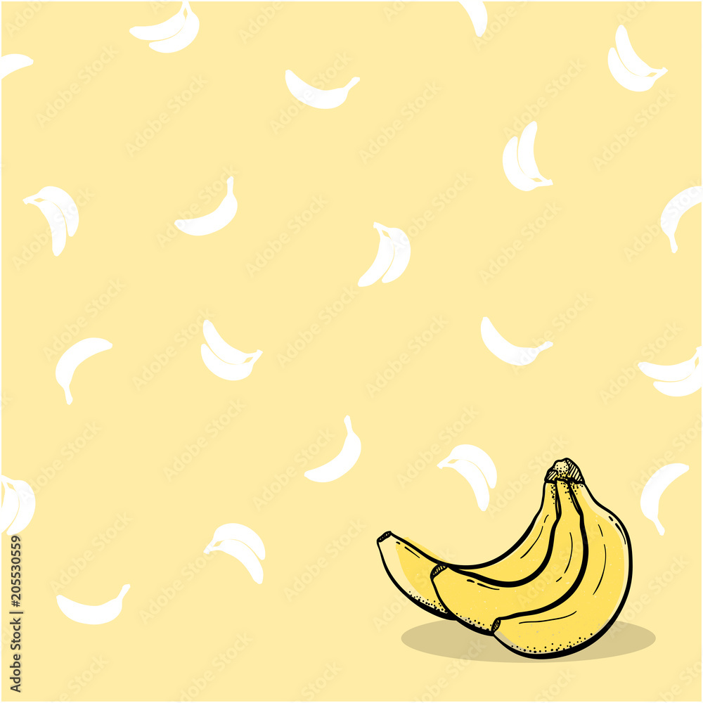 banana pattern wallpaper
