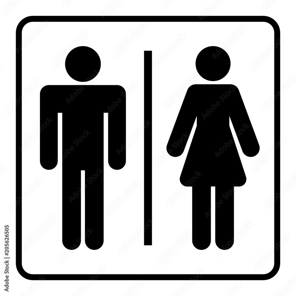 gz86 GrafikZeichnung - german: WC Figuren / Symbole / Piktogramm ...