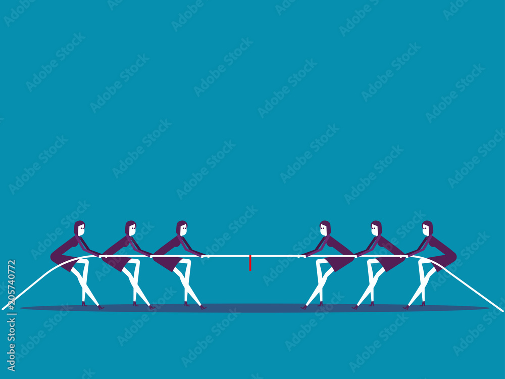 Business competition metaphor. Vector illustration business concept ...