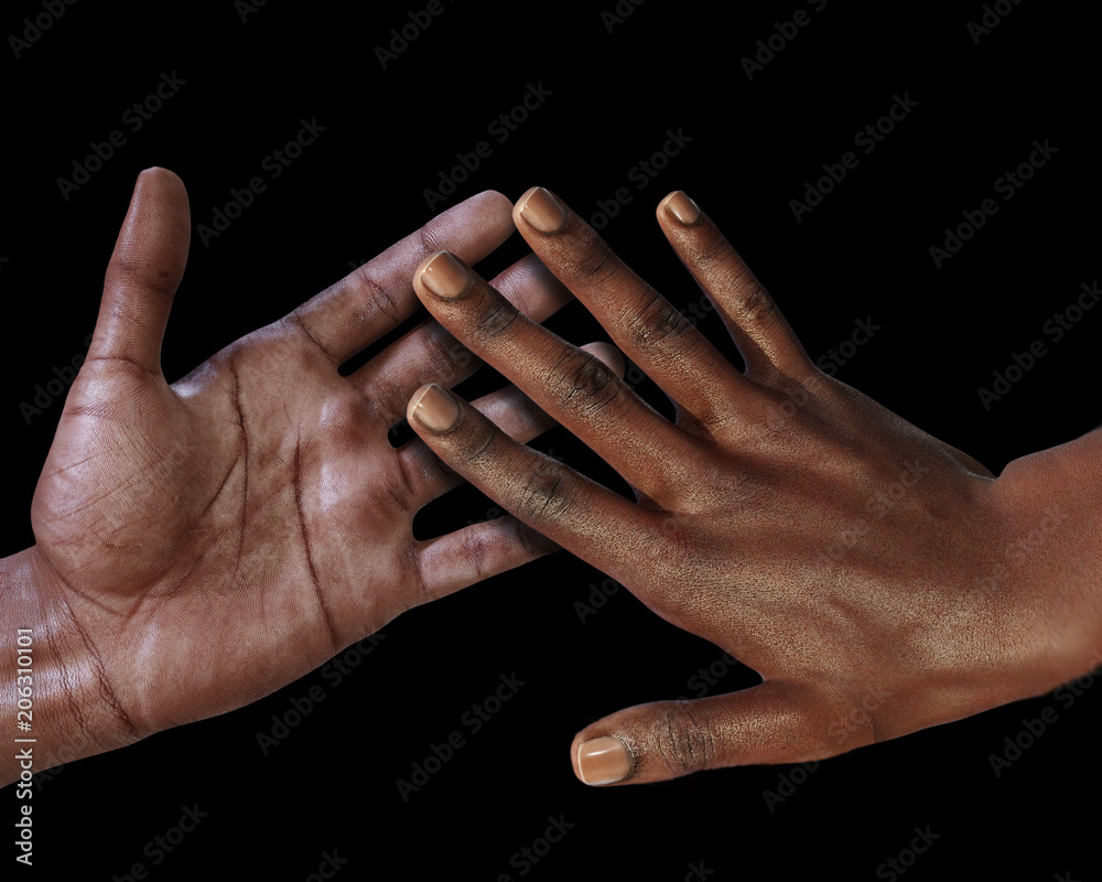 Black People Holding Hands Together Stock Photo | Adobe Stock