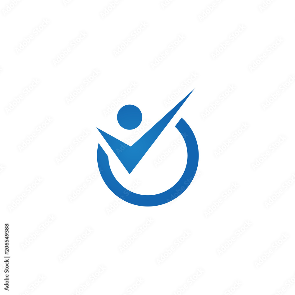 Image vectorielle Stock Check list logo icon template | Adobe Stock