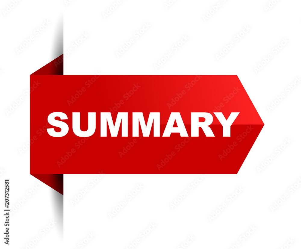 banner summary Stock Vector | Adobe Stock