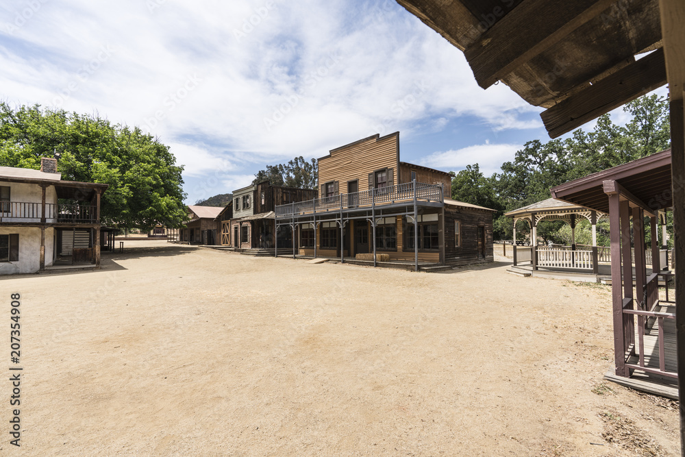 Historic movie set buildings owned by US National Park Service at ...