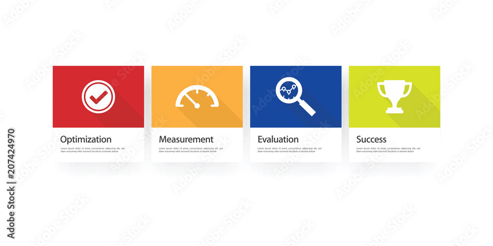 Key Performance Indicator Infographic Icon Set Stock Vector | Adobe Stock