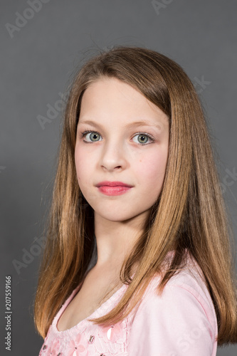 Preteen Girl Headshot Stock Photo | Adobe Stock