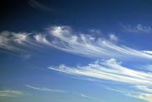 Blue Sky And High Cirrus Clouds Free Stock Photo - Public Domain Pictures