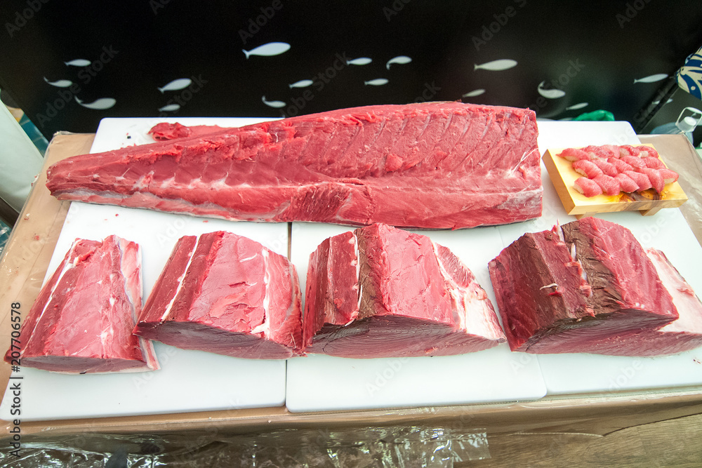 Blue Fin Tuna Cutting Ceremony - The Japanese celebration with master ...