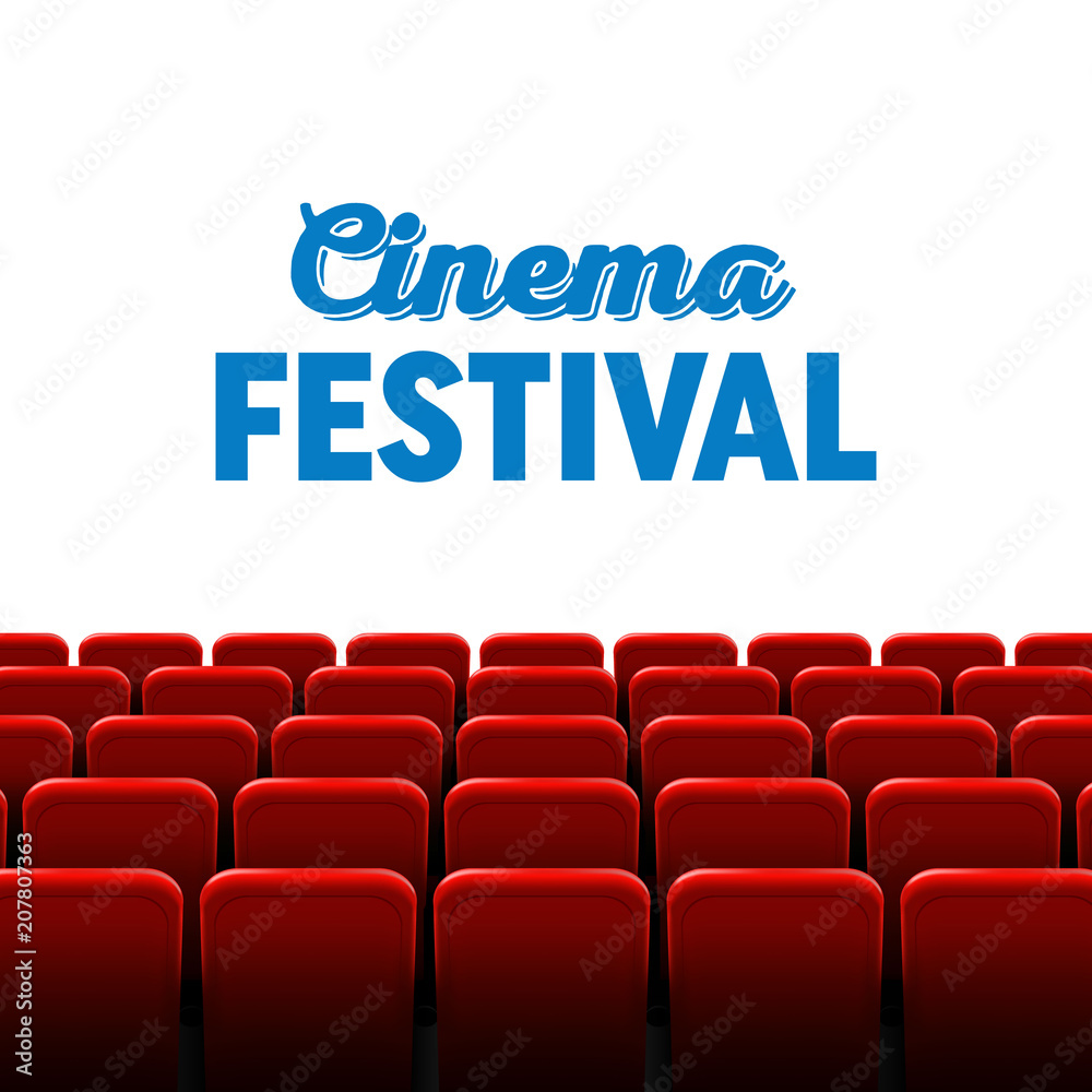 Creative vector illustration of movie cinema screen frame and theater ...