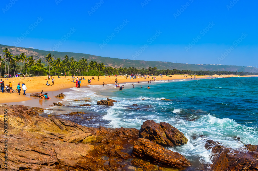 Photograph of Goa Sea Beach taken in Christmas Holiday during New Year ...