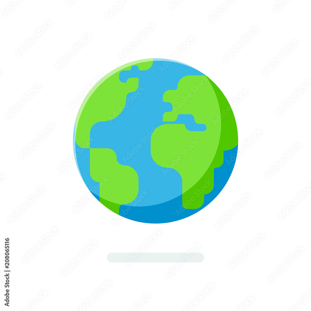 Flat World Icon