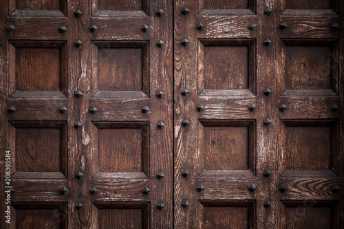 Old wooden door texture in Gothic style Stock Photo | Adobe Stock