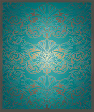 Victorian Floral Pattern Turquoise Free Stock Photo - Public Domain ...